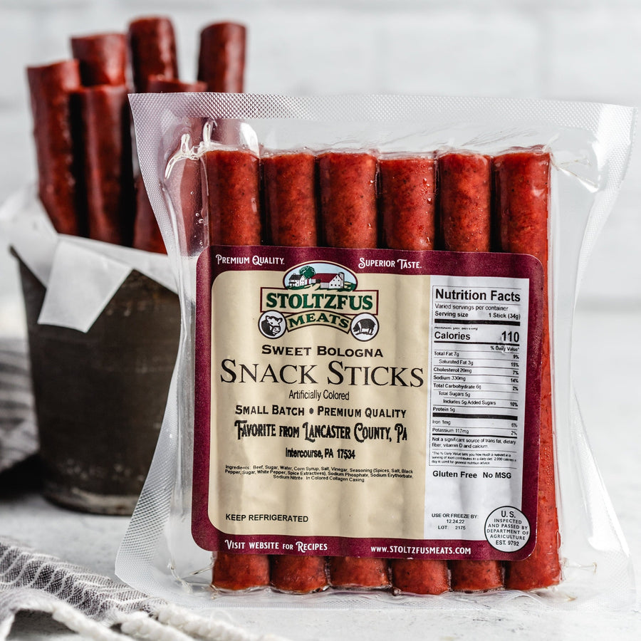 Snack Sticks - Beef or Pork - 6 Varieties | Stoltzfus Meats