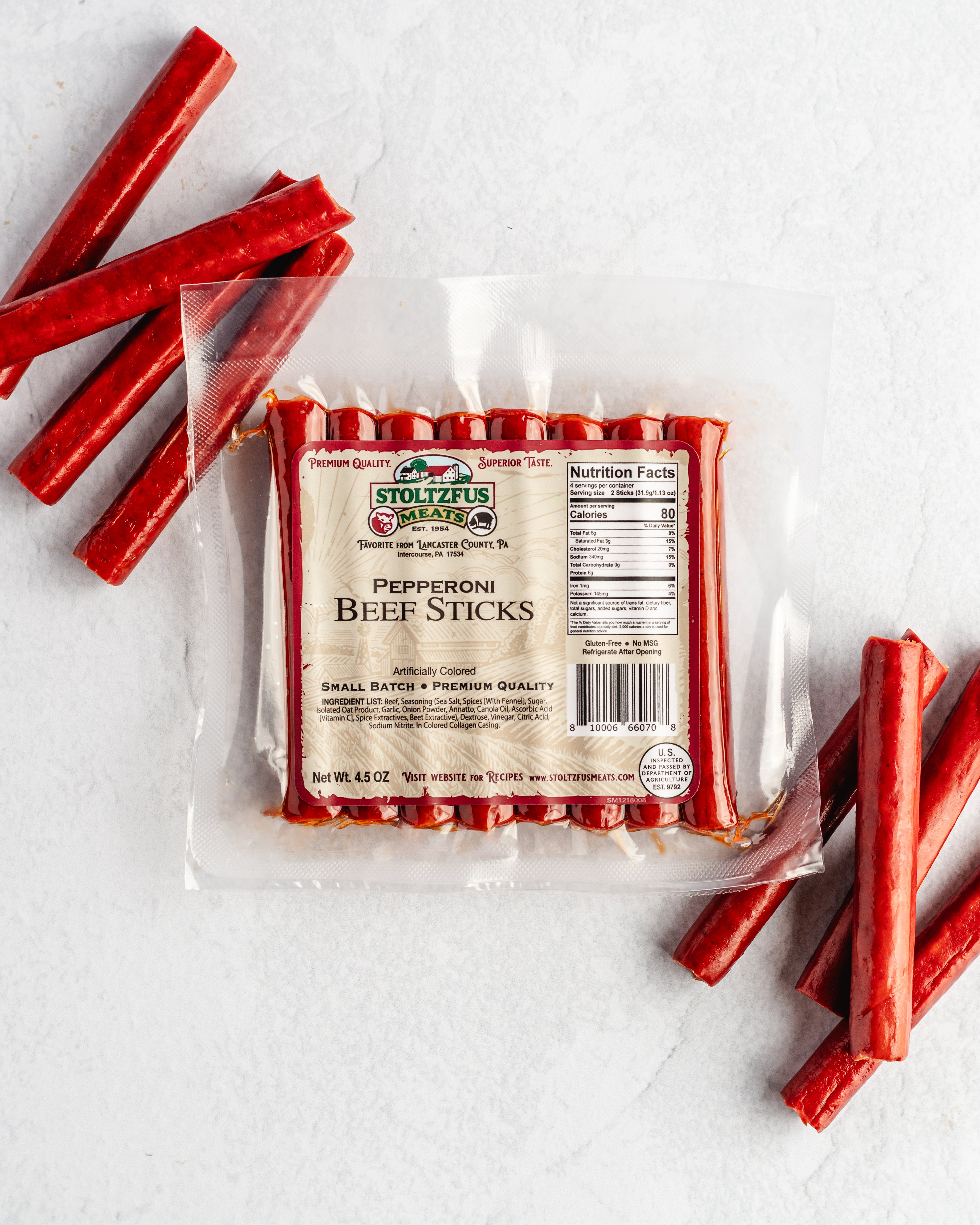 Shelf-Stable Snack Sticks – Stoltzfus Meats